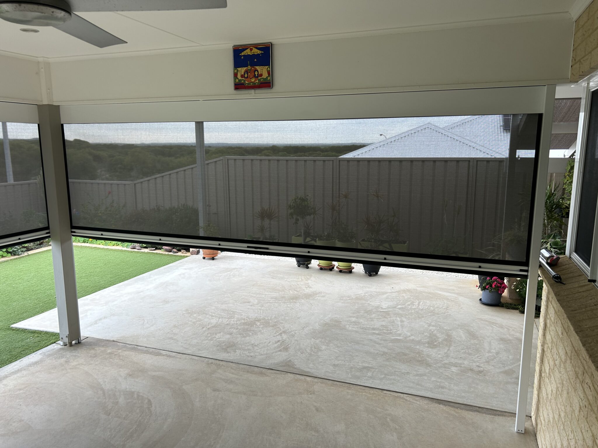 Kalgoorlie | 2 x Ziptrak® Outdoor Blinds and Aluminium Hood Boxes