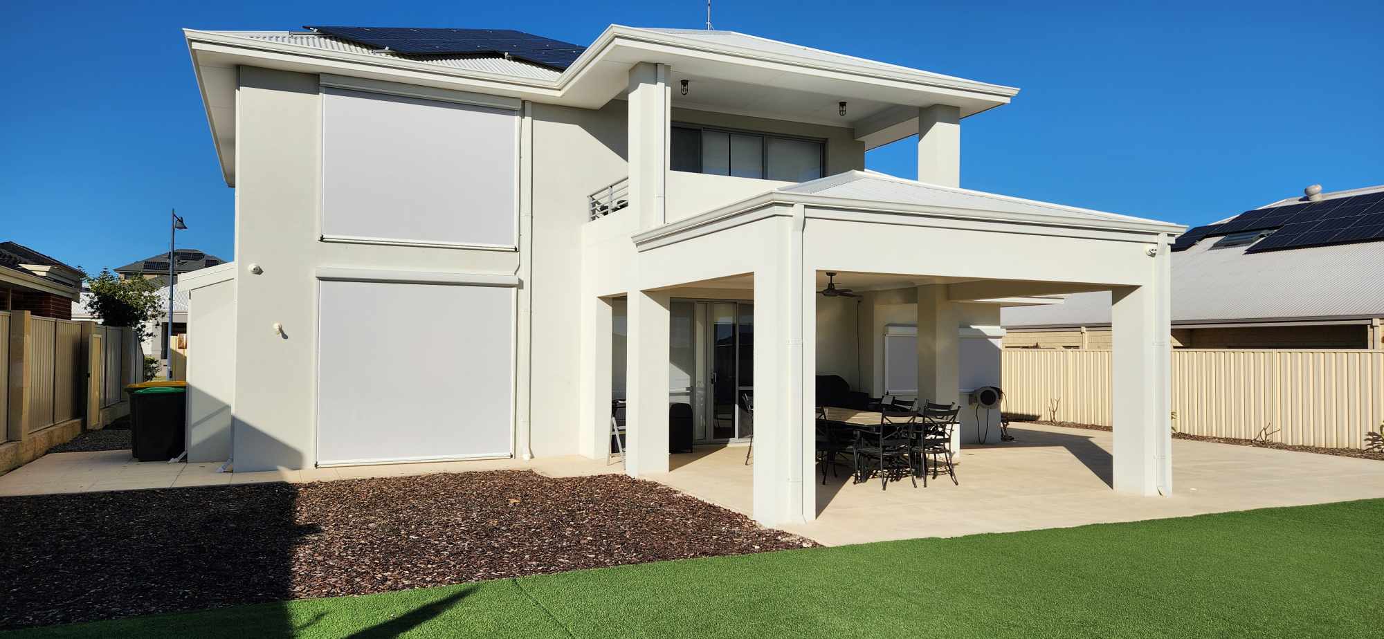Save on Energy with Outdoor Blinds | All About Shade